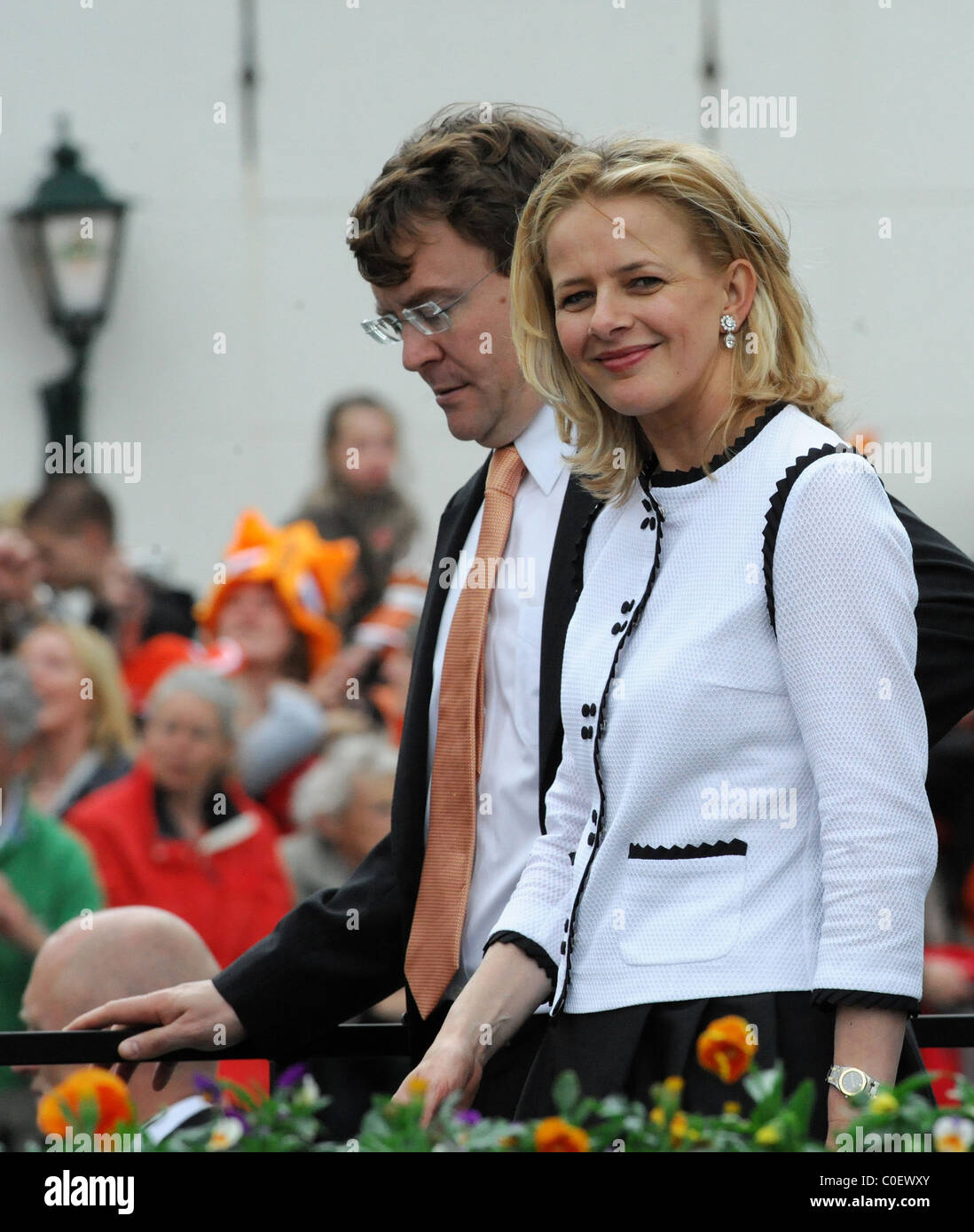 Prince Friso, Princess Mabel celebrating Queensday (Koninginnedag) with ...