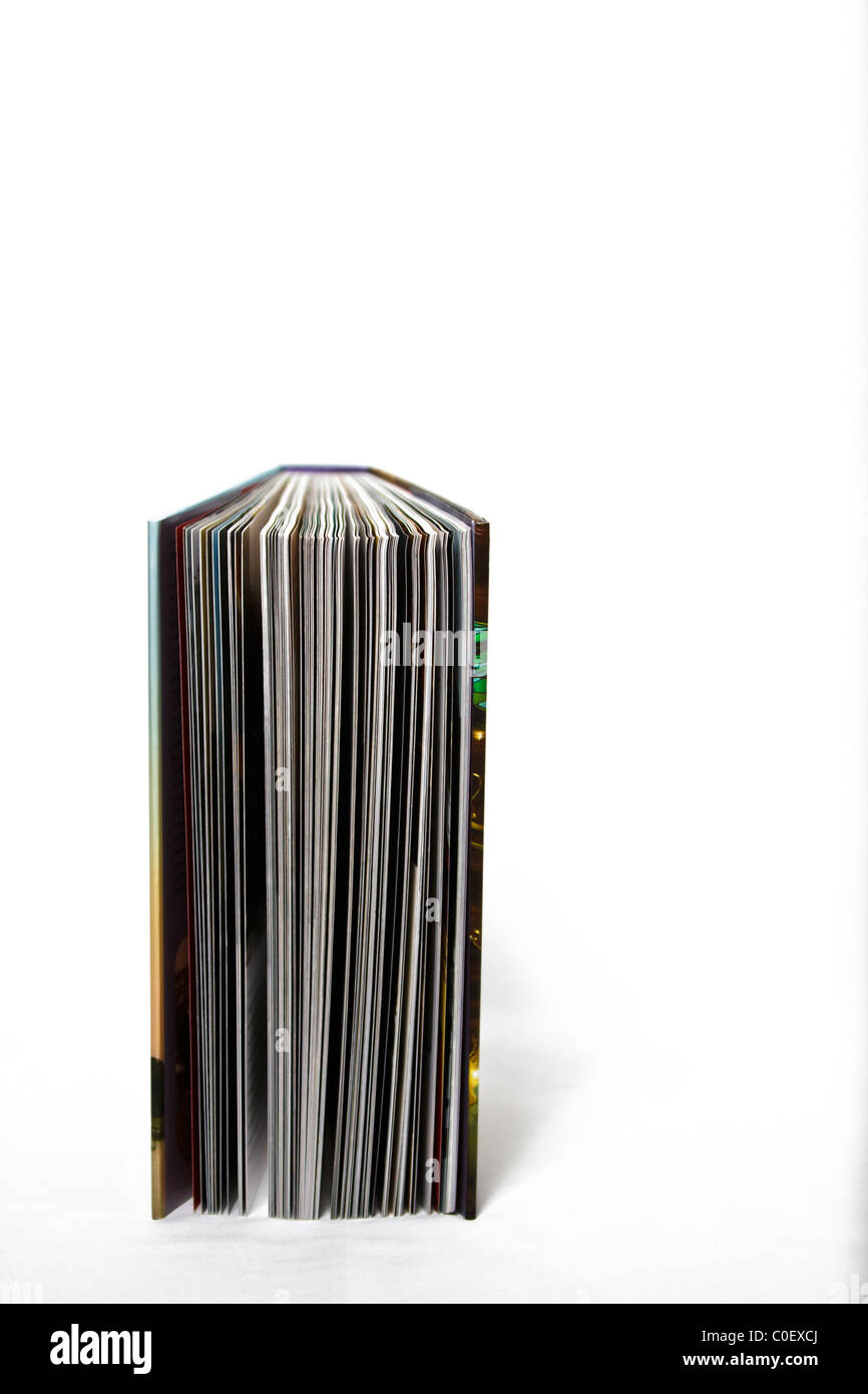 Open standing book Stock Photo - Alamy