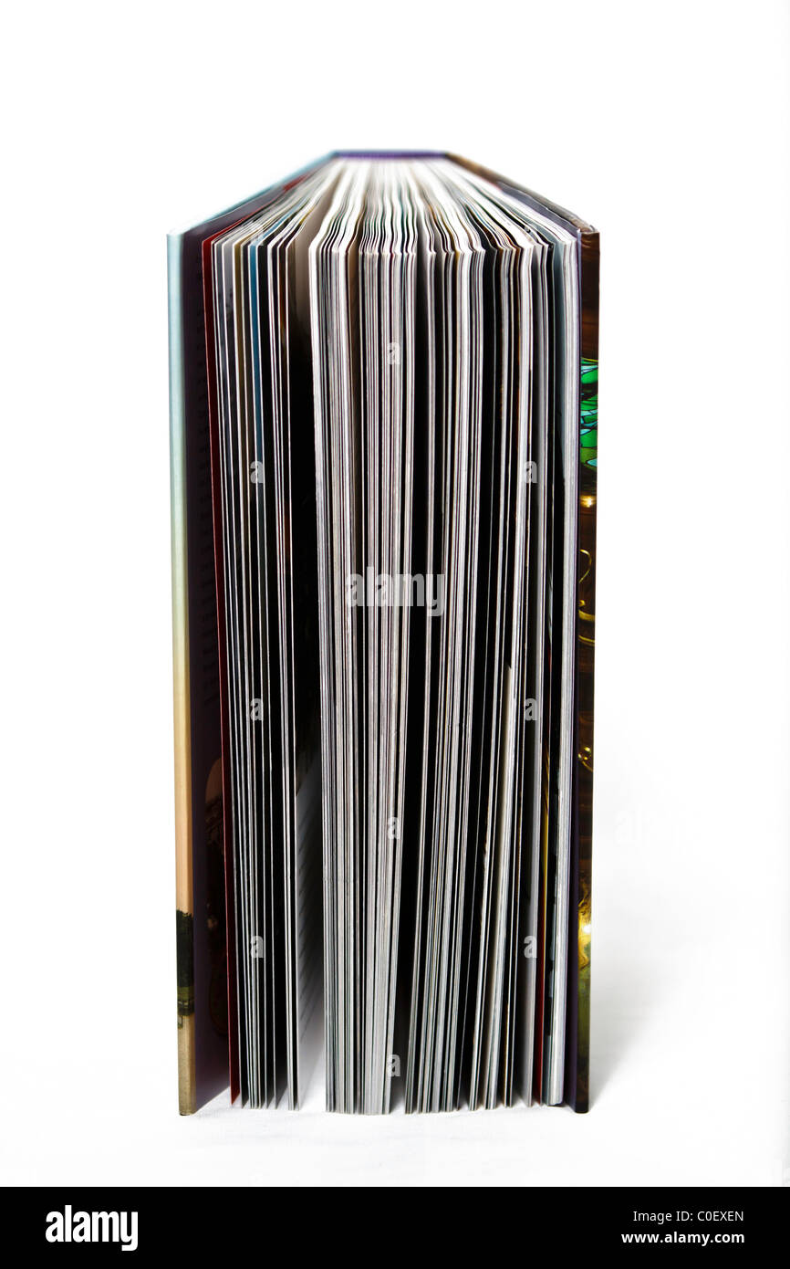 Open standing book Stock Photo - Alamy