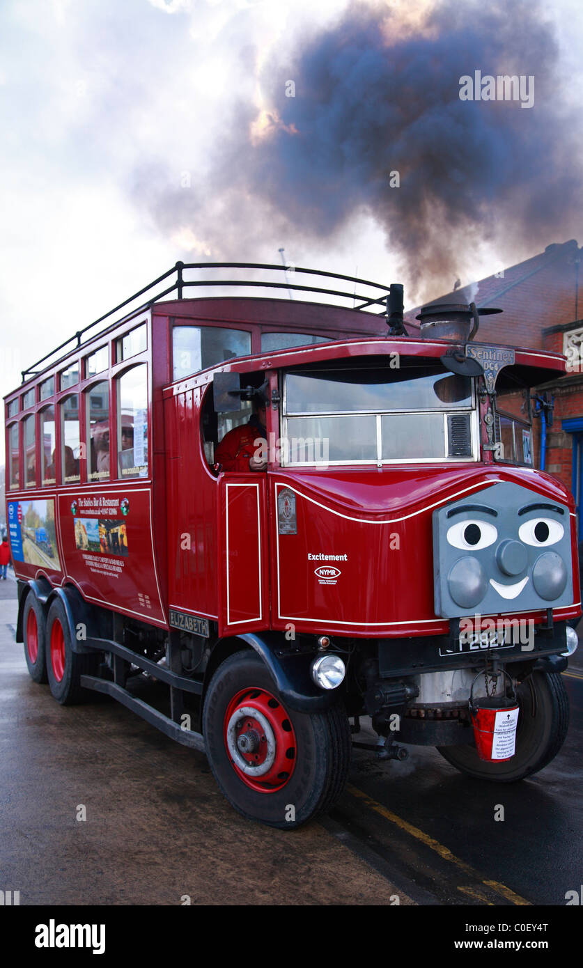 Steam Bus Whitby North Yorkshire England UK United Kingdom Stock Photo ...