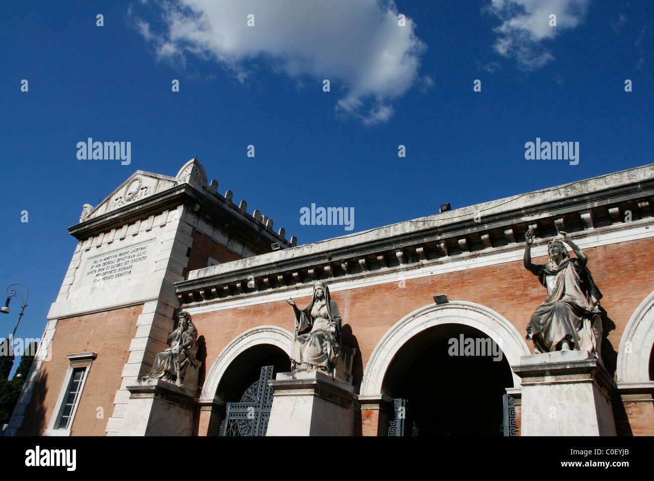 the verano monumental cemetery in rome italy Stock Photo - Alamy