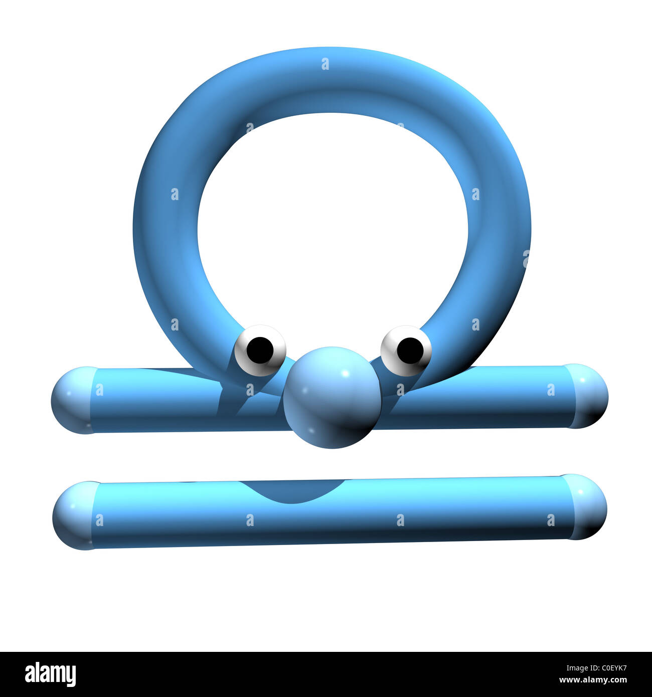 Man's dark blue zodiac signs, the front view, 3d, it is isolated. Libra ...