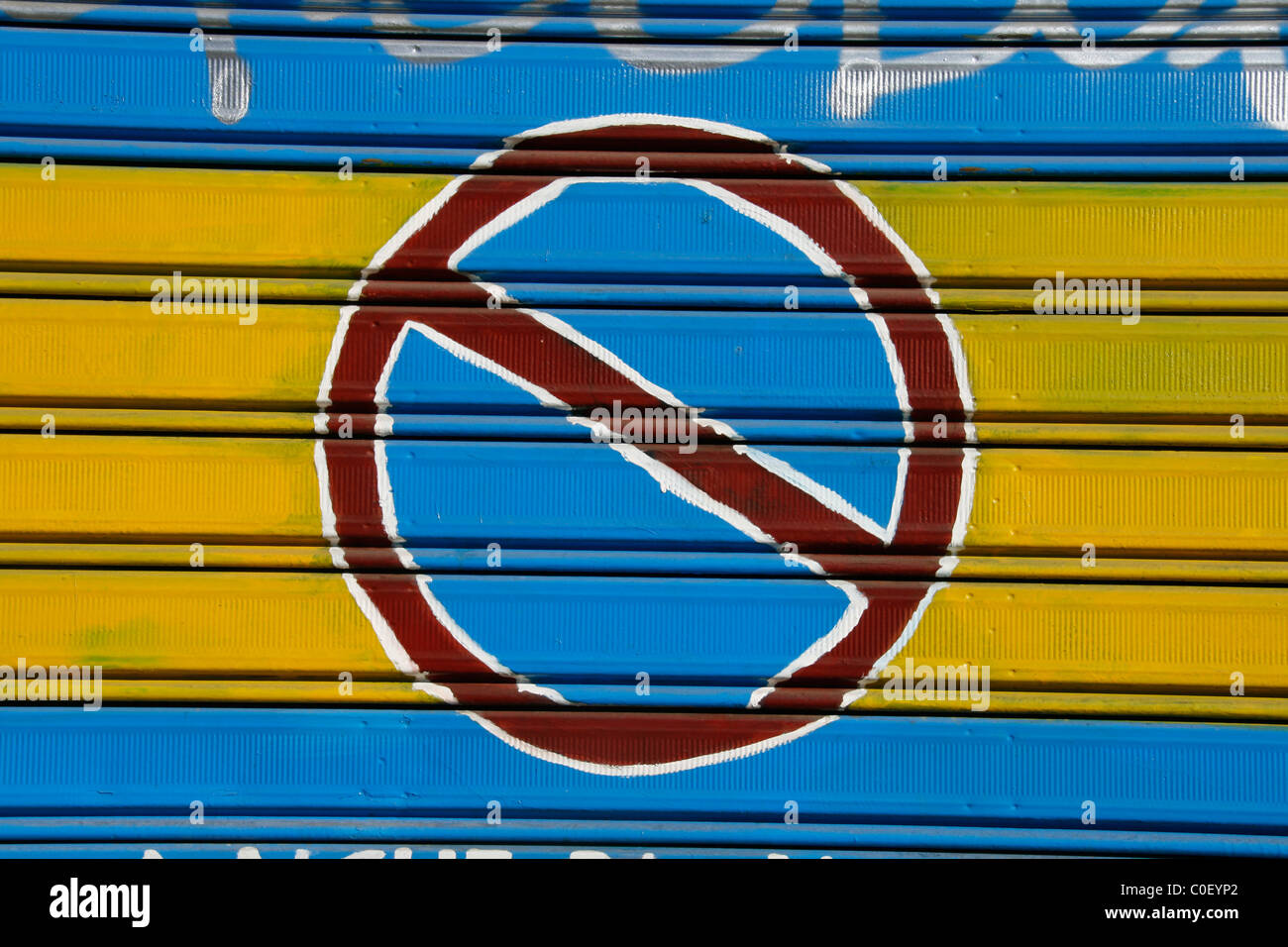Graffiti on no entry street hi-res stock photography and images - Alamy