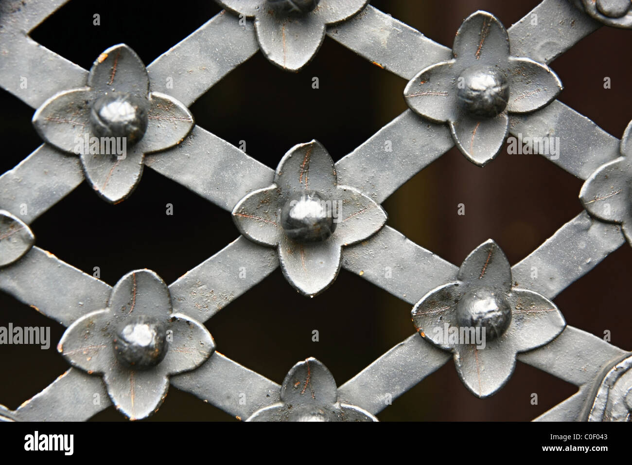 A background image of decorative wrought iron Stock Photo - Alamy
