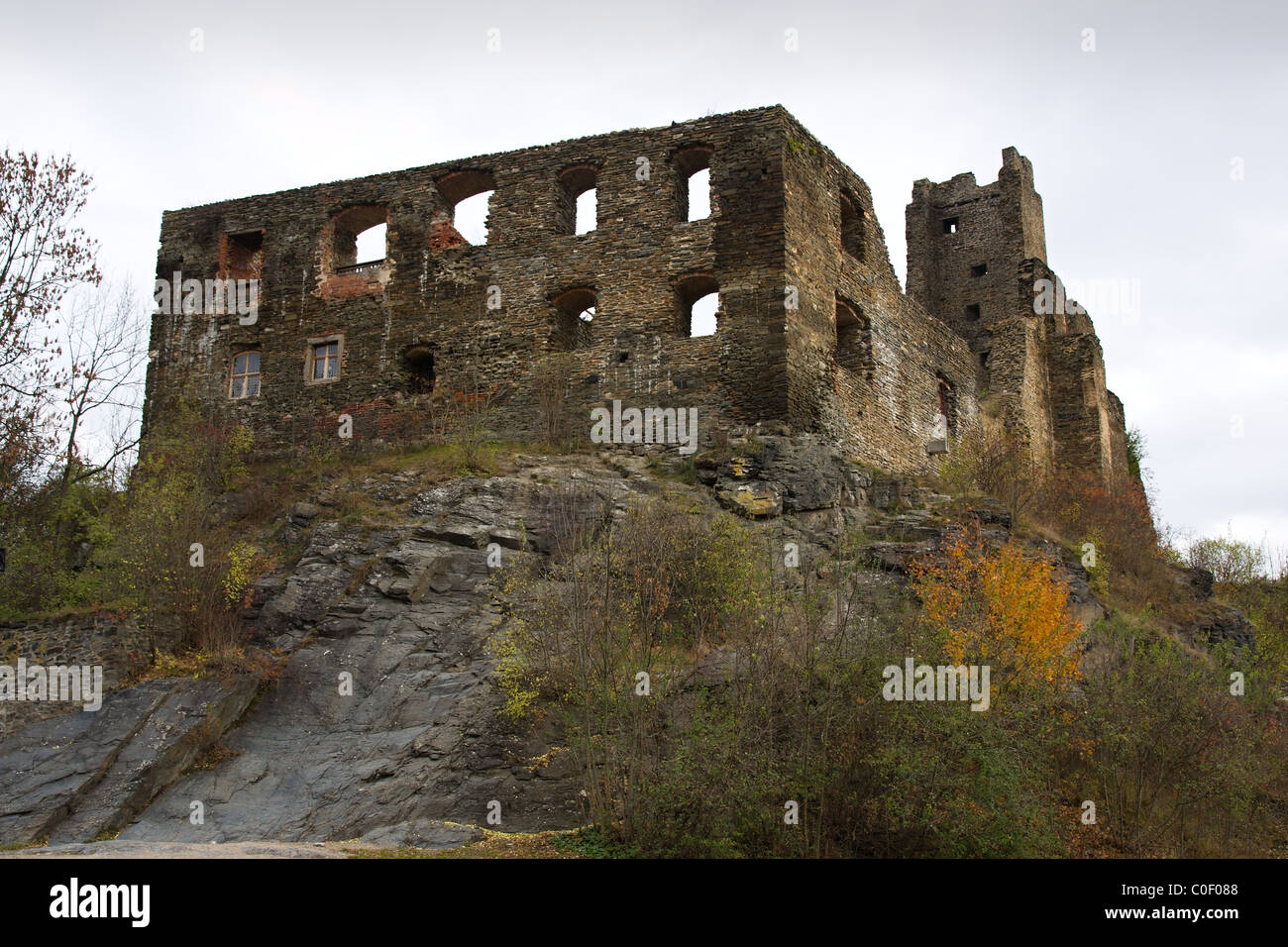 Okor castle ruins hi-res stock photography and images - Alamy