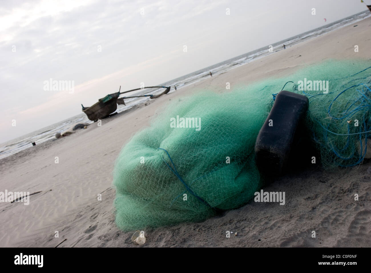 Nets on the beach Stock Photo - Alamy