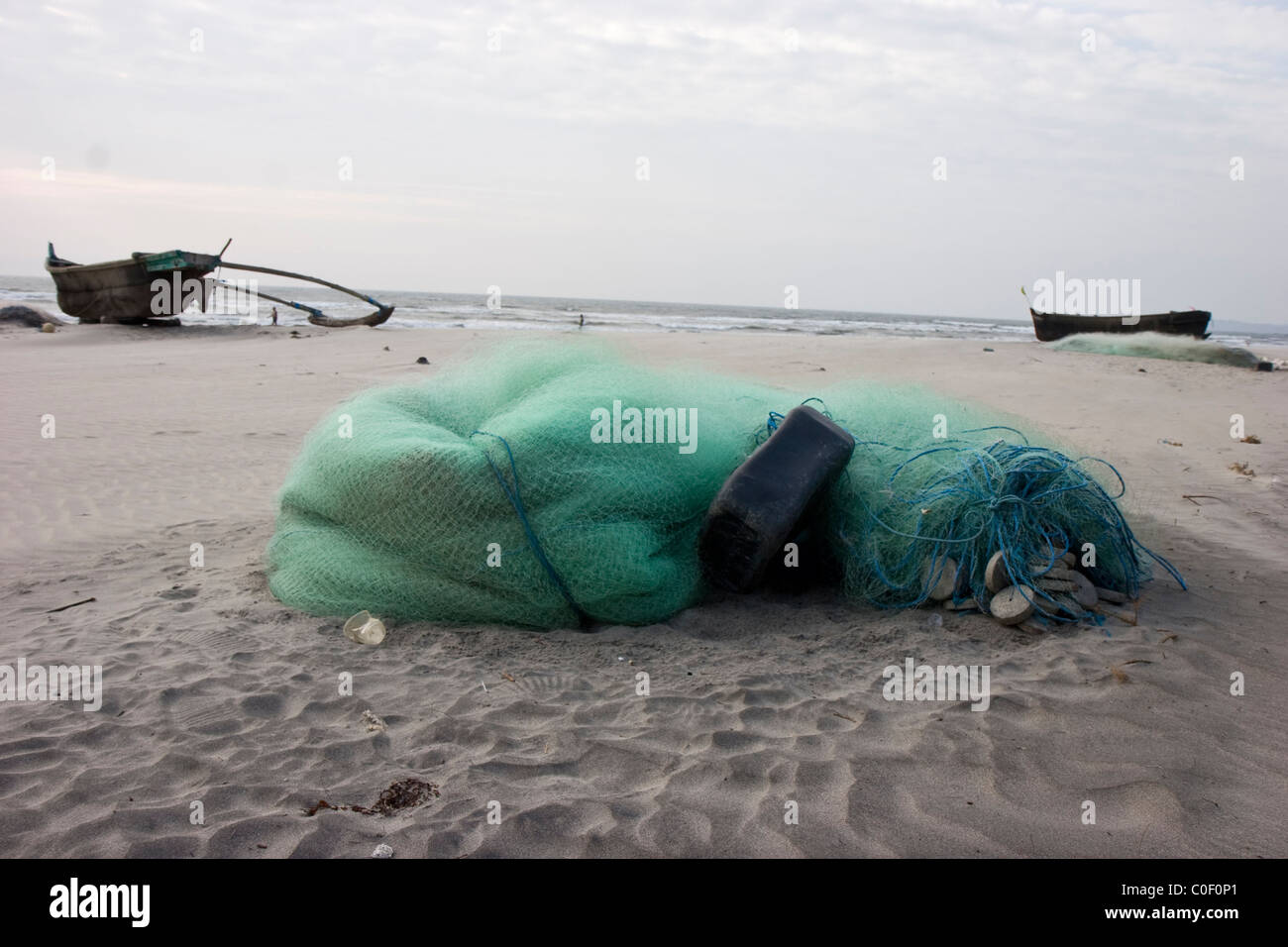 Nets on the beach Stock Photo - Alamy