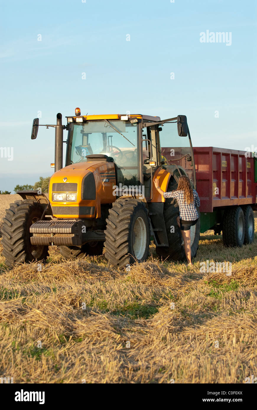 Lady tractor driver hi-res stock photography and images - Alamy