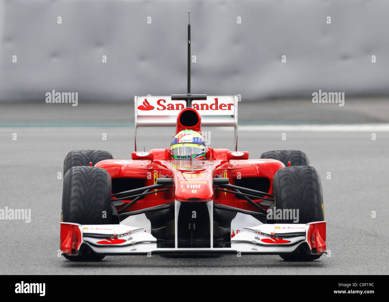 brazilian Formula One driver Felipe Massa in the Ferrari F150th race ...