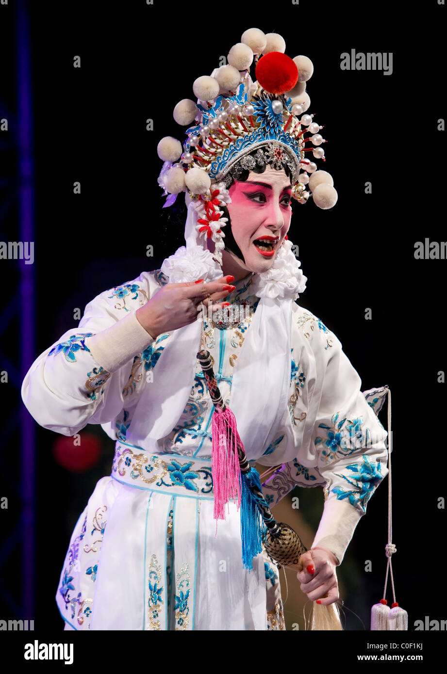 Female performing Chinese classical music,Sichuan Opera Stock Photo - Alamy