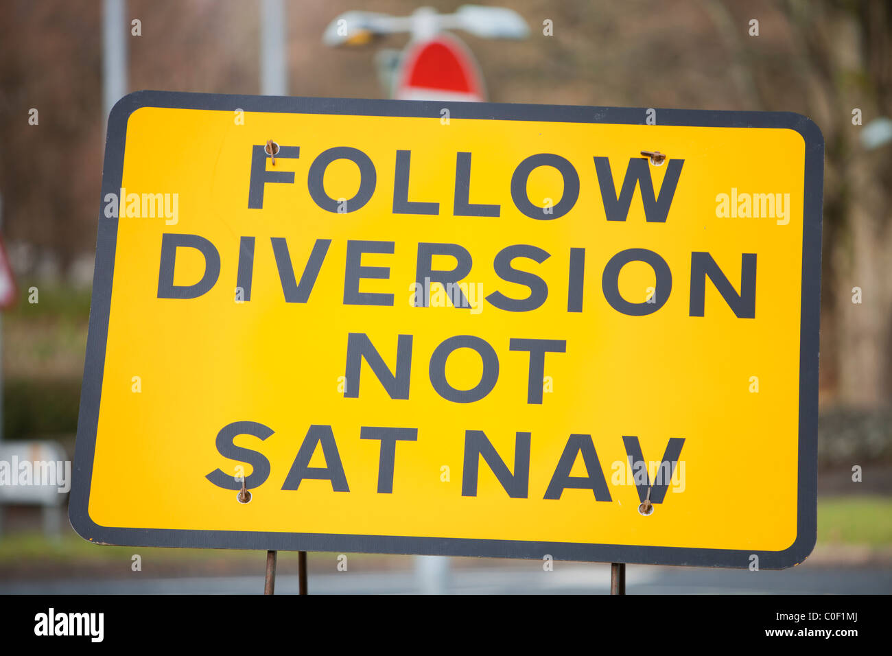 Diversion road hi-res stock photography and images - Alamy