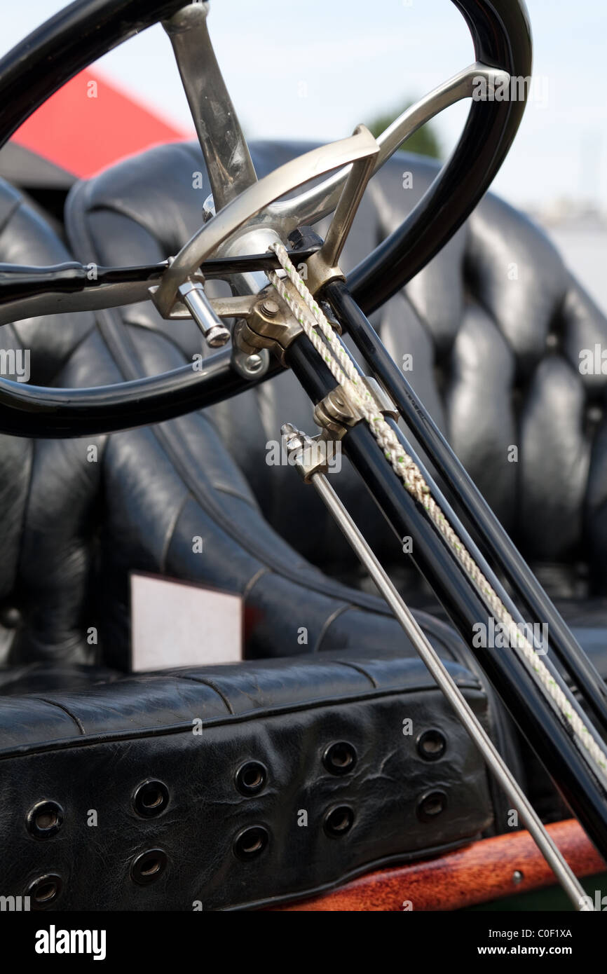 Steering column, vintage vehicle Stock Photo - Alamy
