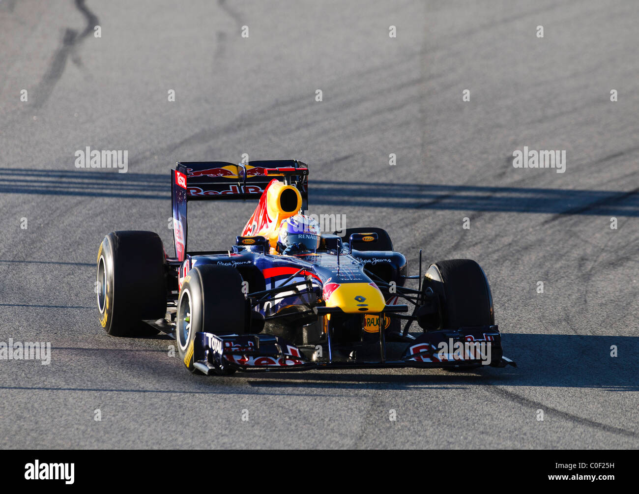 german Formula One driver Sebastian Vettel in the Red Bull Racin RB7 ...