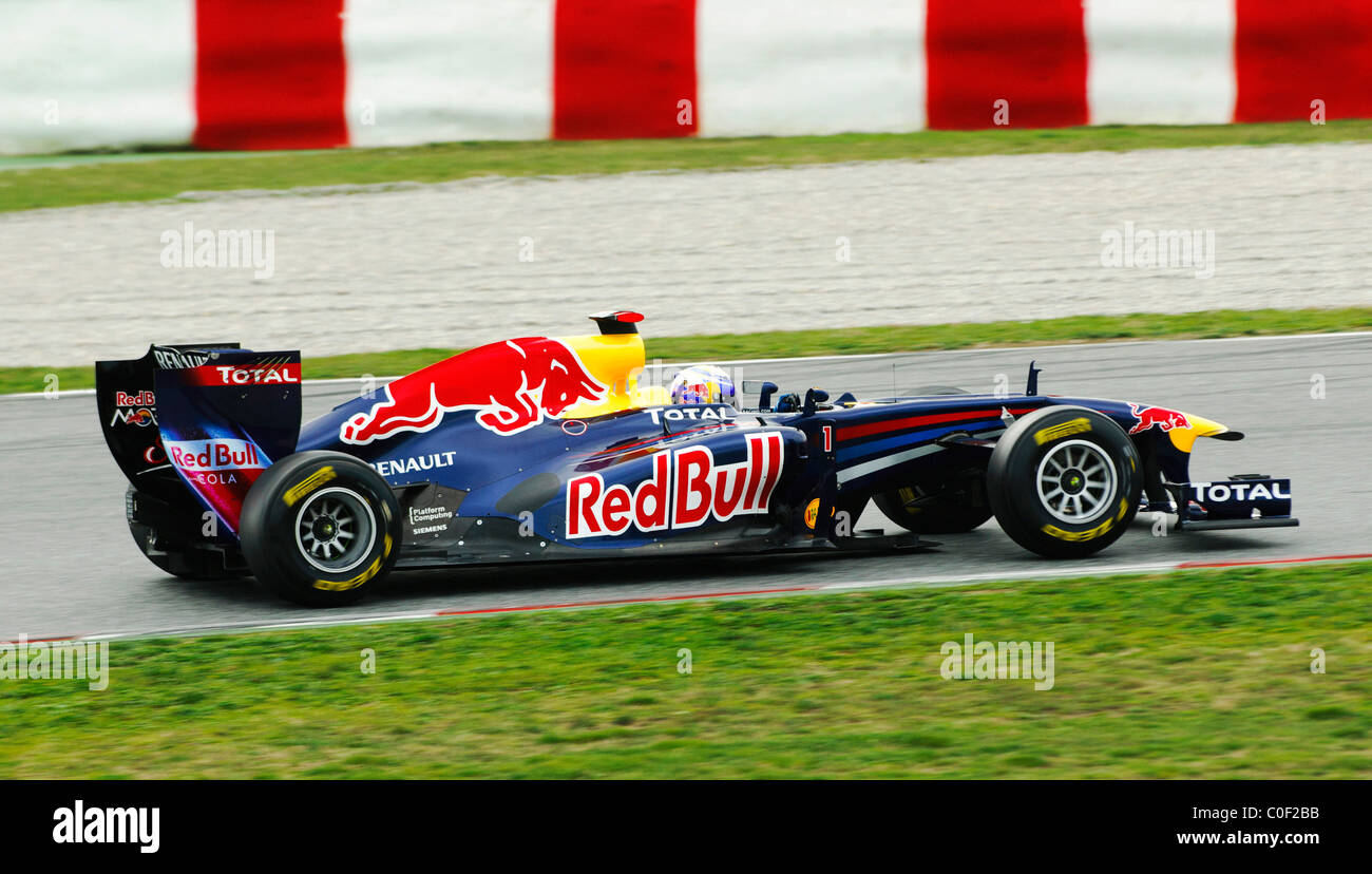 german Formula One driver Sebastian Vettel in the Red Bull Racin RB7 ...