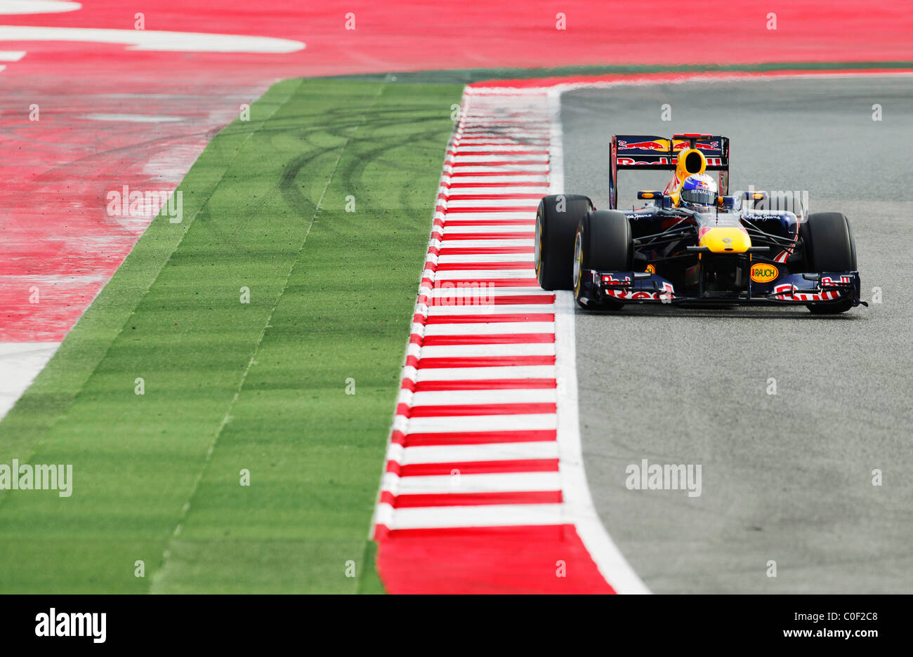 german Formula One driver Sebastian Vettel in the Red Bull Racin RB7 ...
