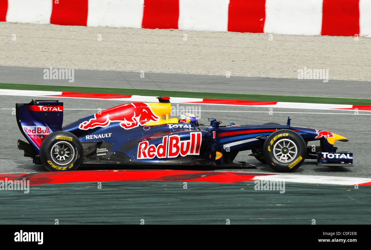 german Formula One driver Sebastian Vettel in the Red Bull Racin RB7 ...