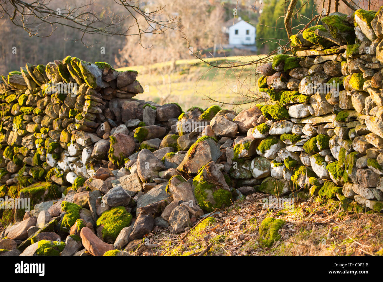 Damaged dry stone wall hi-res stock photography and images - Alamy
