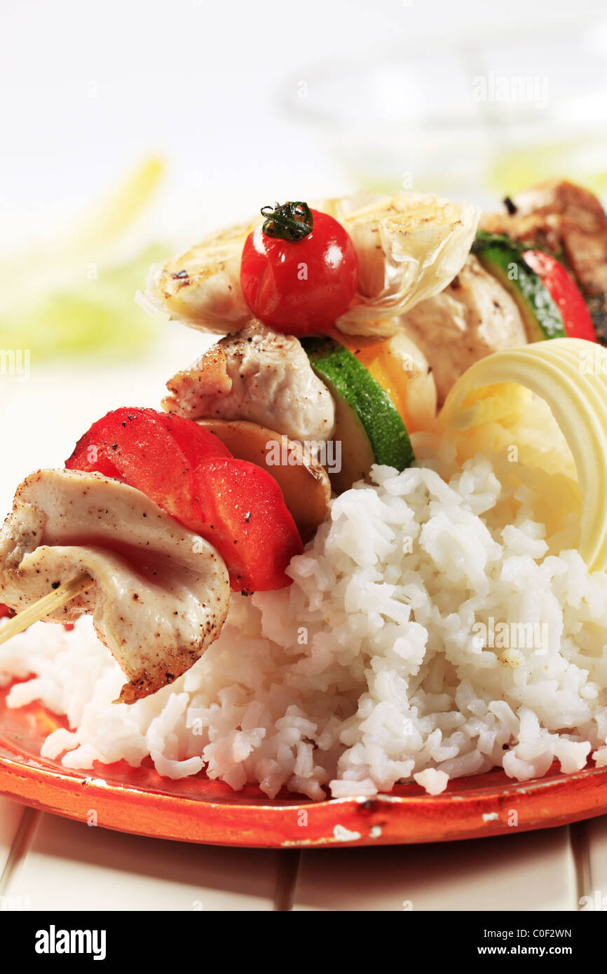 Shish kebab rice hi-res stock photography and images - Alamy