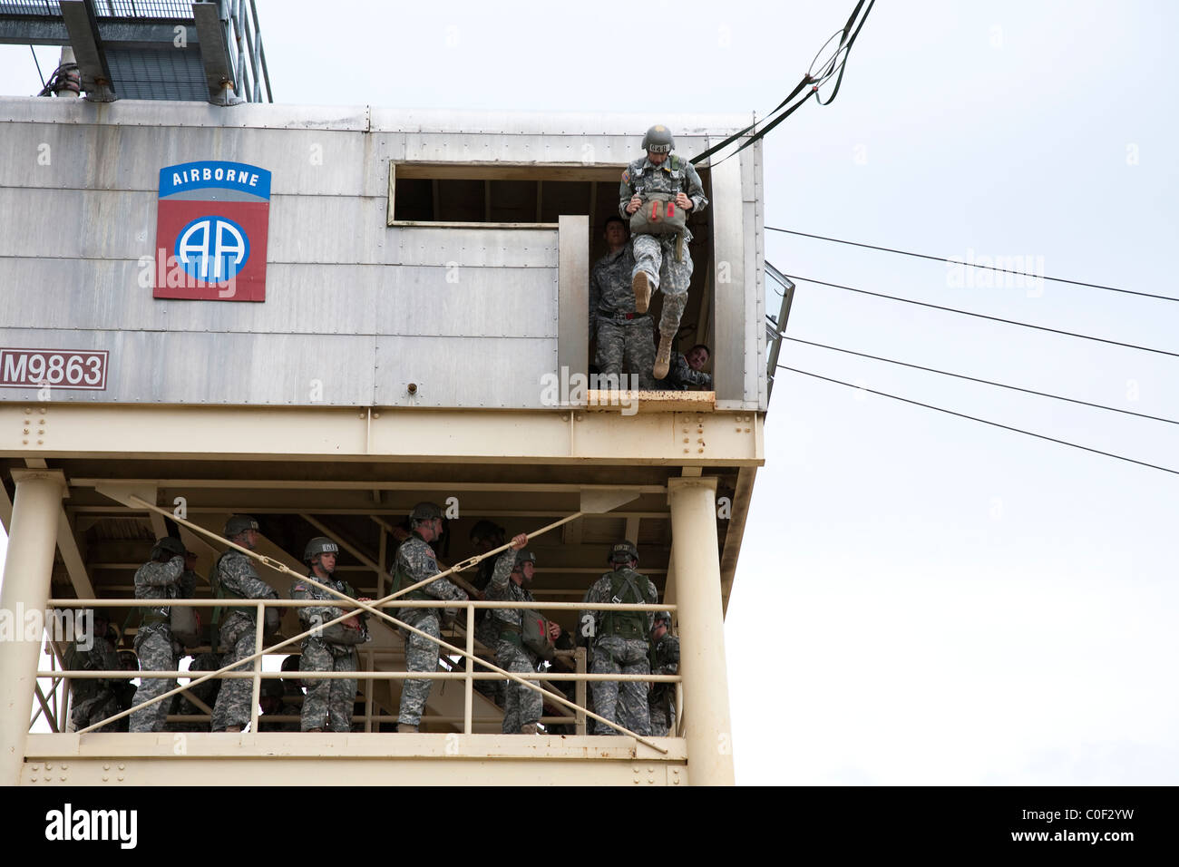 Soldiers participate in airborne training at Fort Benning in Columbus ...