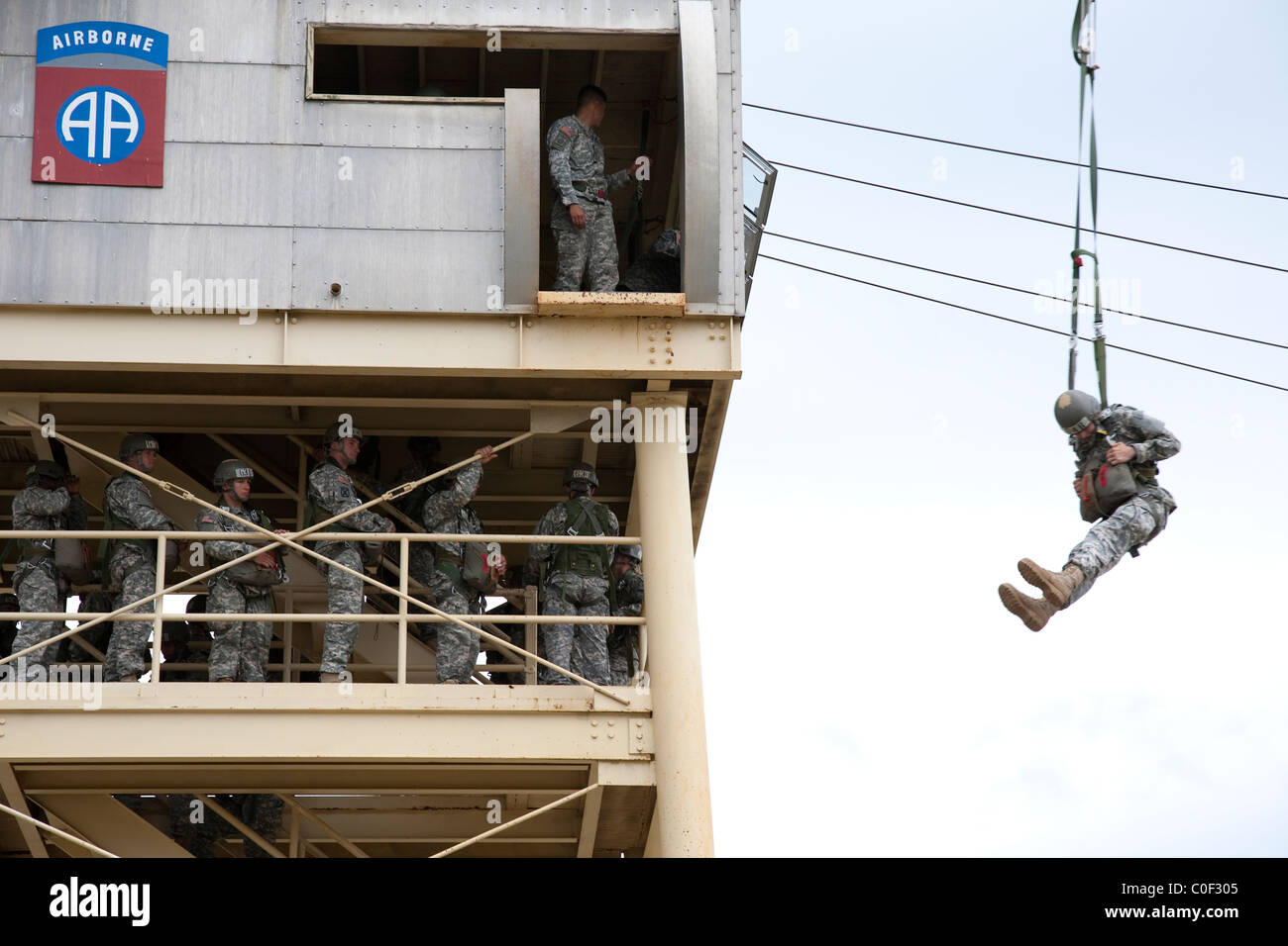 Soldiers participate in airborne training at Fort Benning in Columbus ...