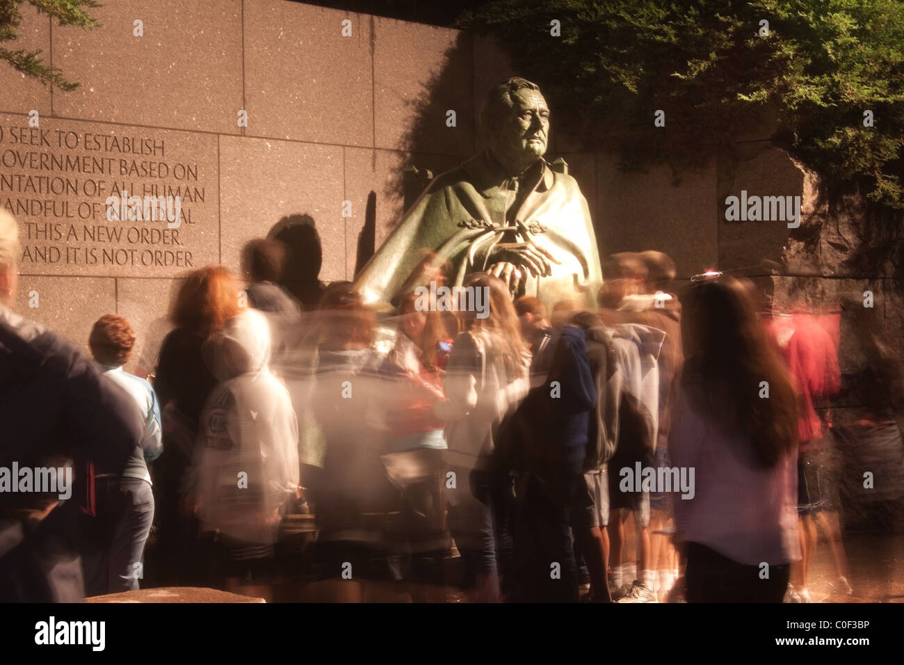 FDR Memorial, at night, Washington DC, USA Stock Photo - Alamy