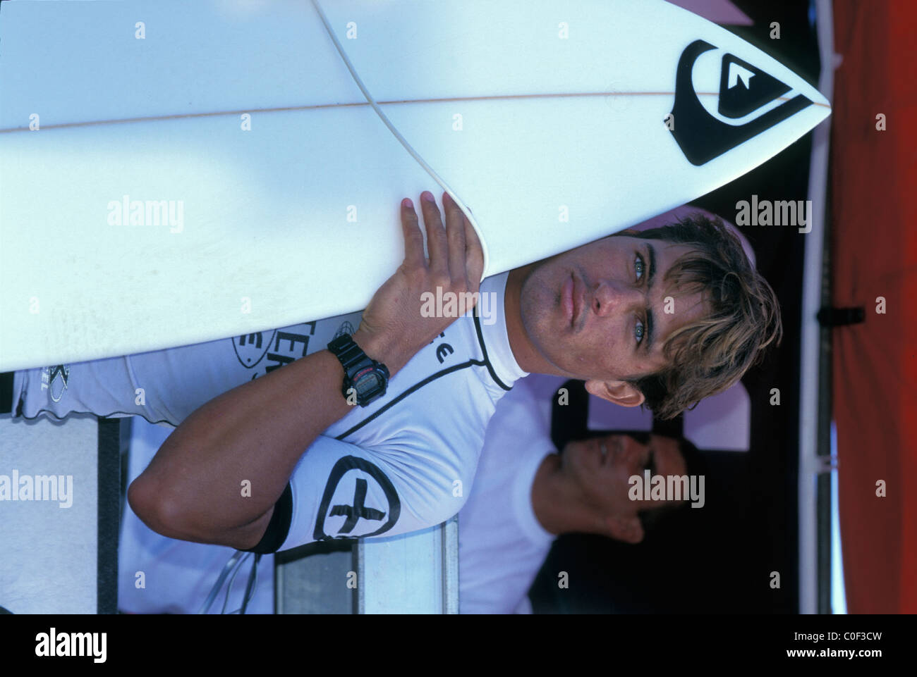 Kelly Slater portrait at the 1994 Pipemasters Stock Photo - Alamy
