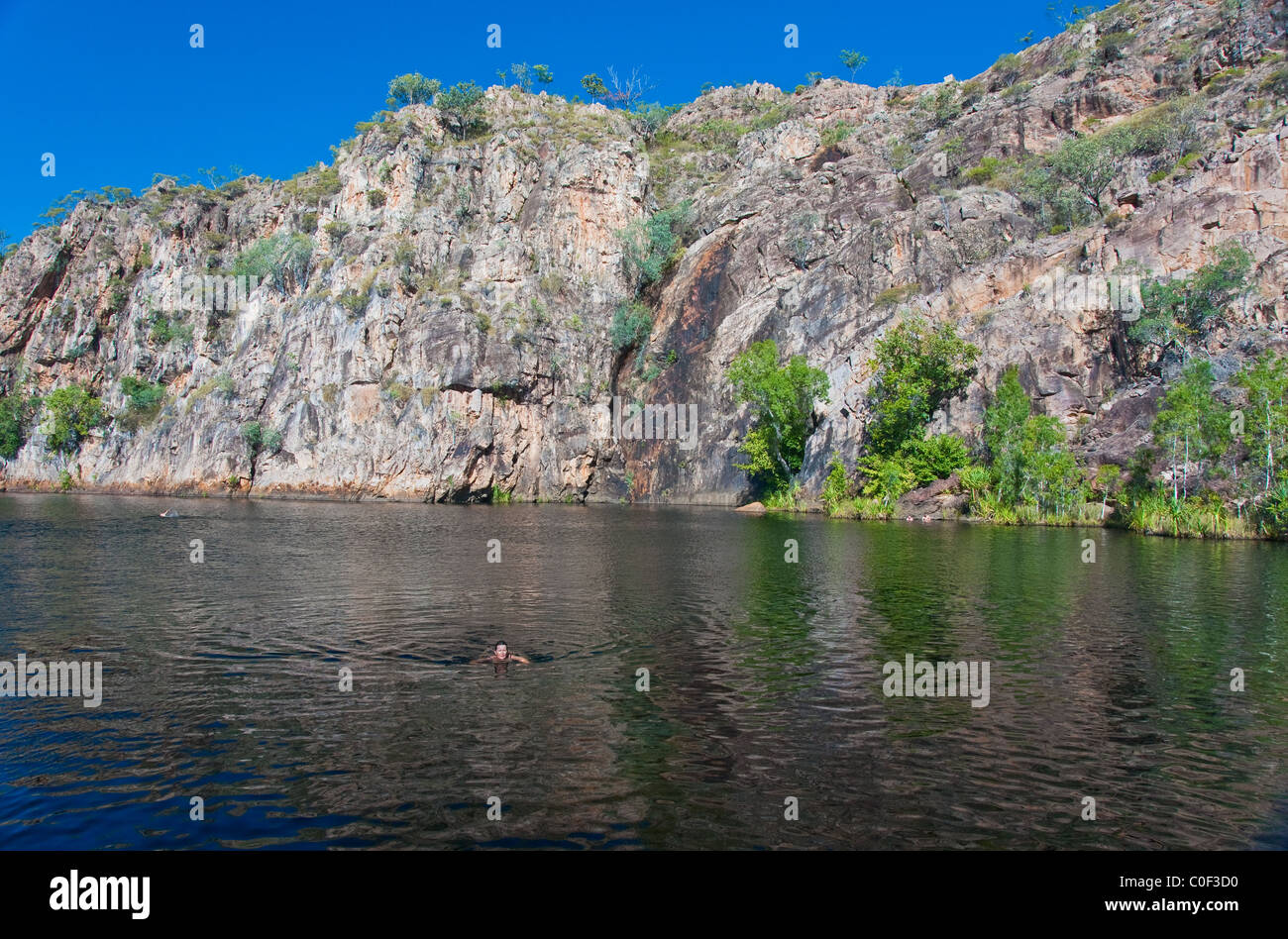 wide river in the australian outback, northern territory Stock Photo ...