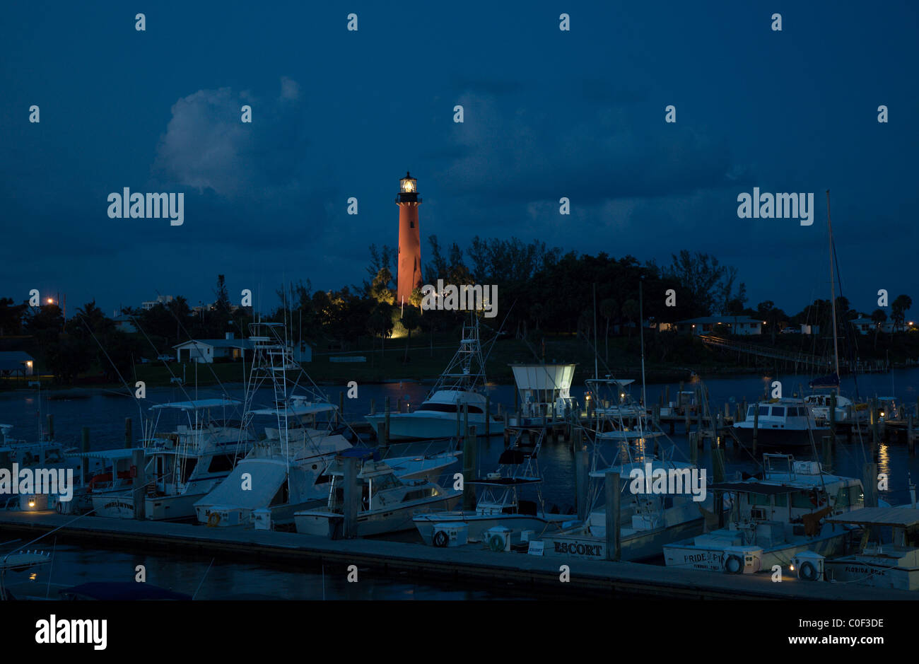 Jupiter lighthouses night hi-res stock photography and images - Alamy
