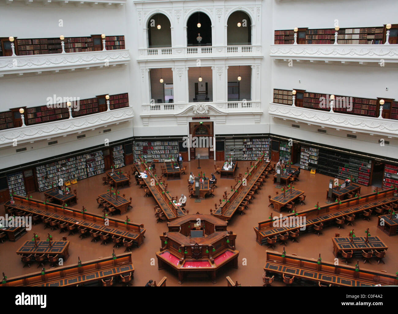 Interior of the State Library of Victoria, Melbourne, Victoria ...