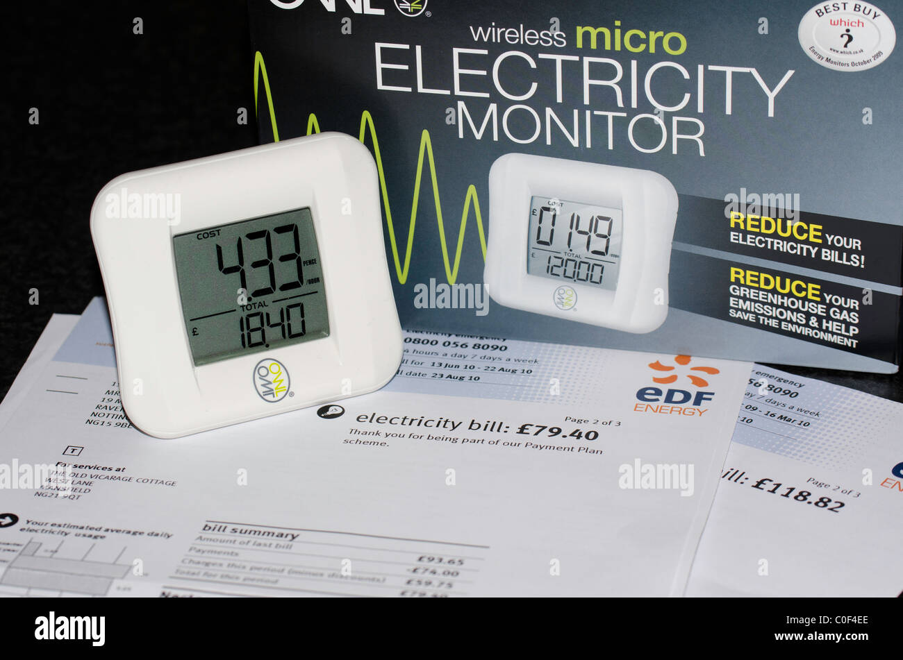 Owl electricity usage monitor, energy awareness Stock Photo - Alamy