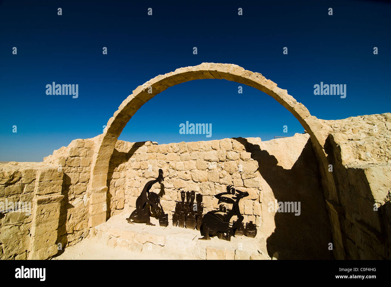 The Avdat archeological park in the Negev desert in Israel Stock Photo ...