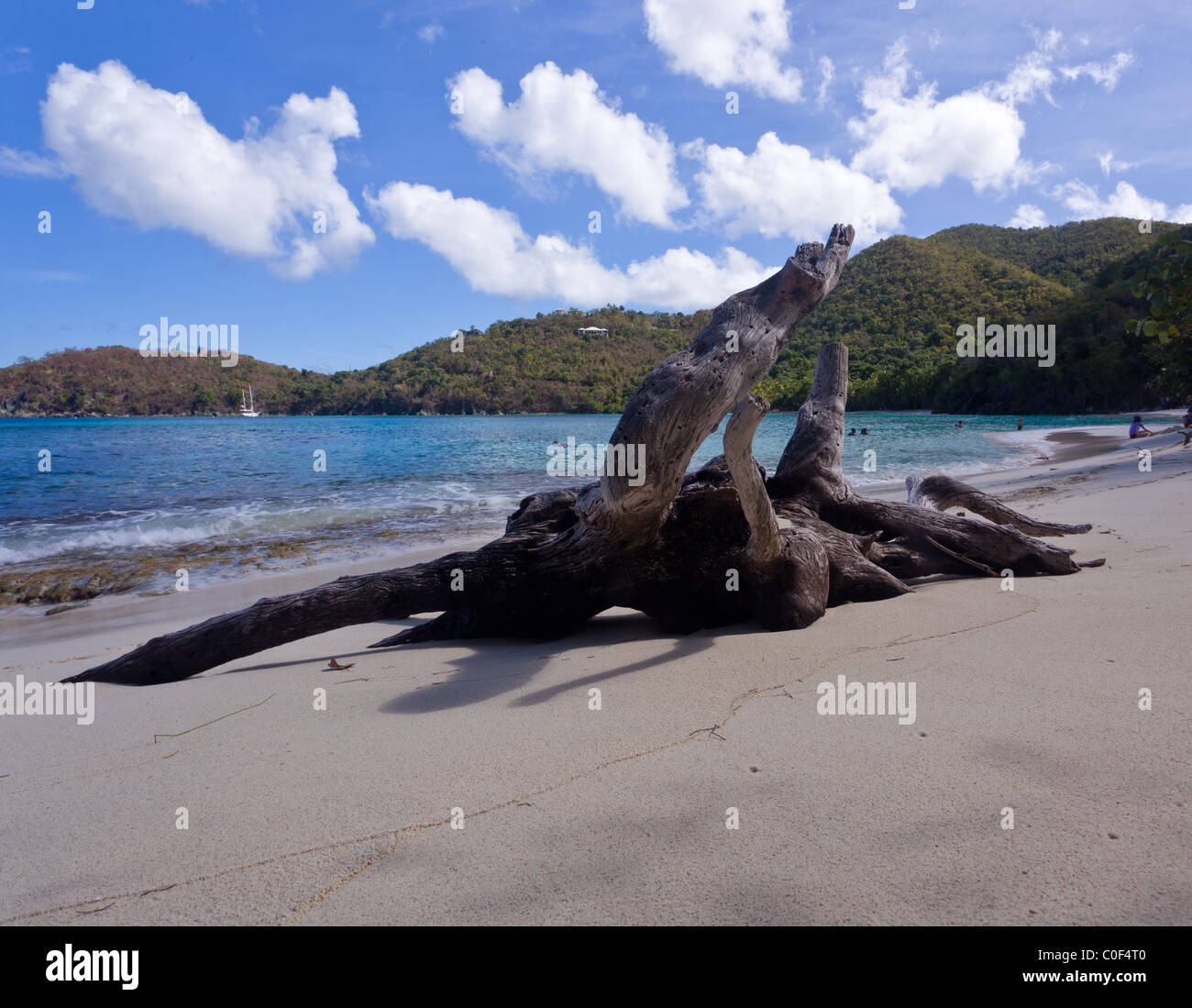 Hawksnest Bay on the Caribbean island of St John in the US Virgin ...