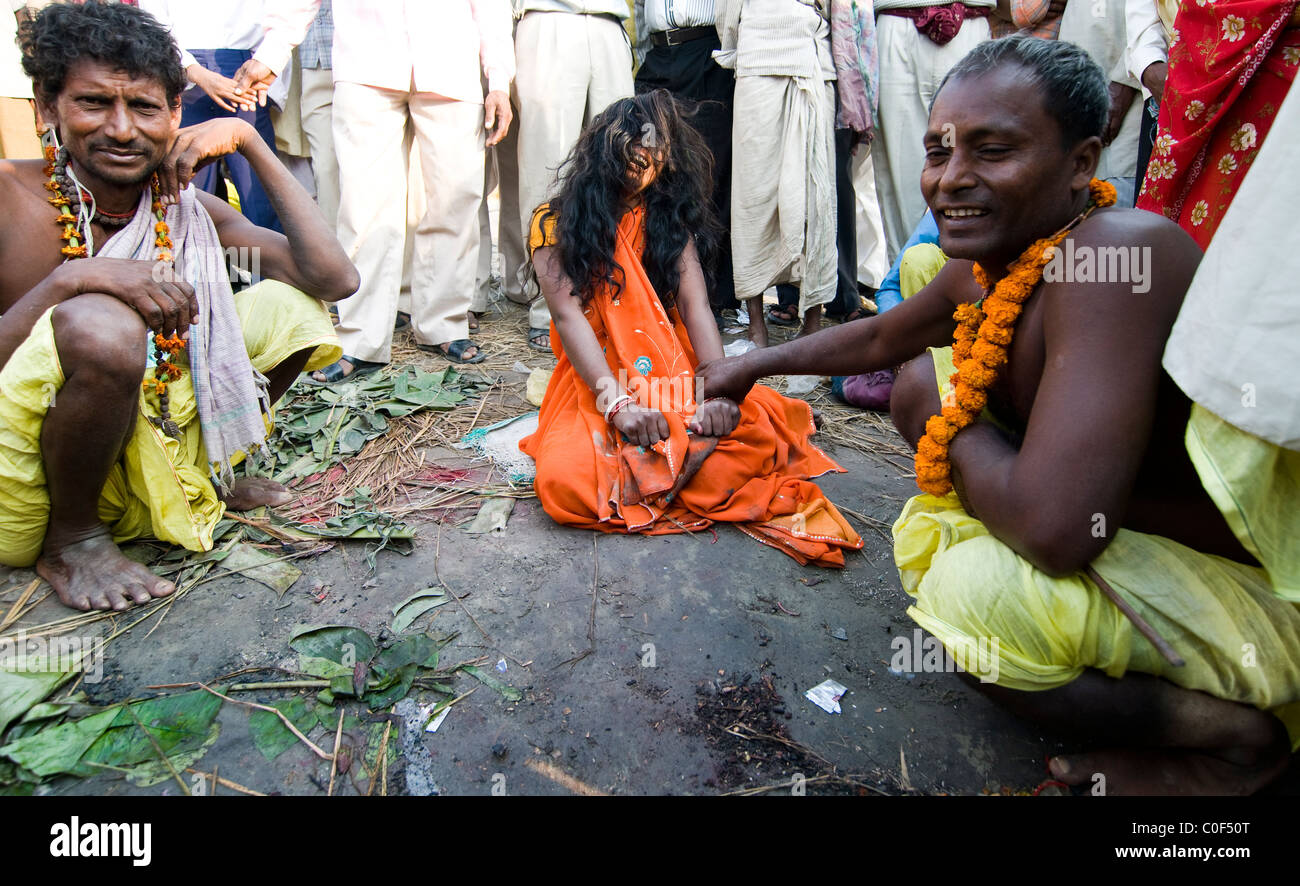 Exorcism ceremony india hi-res stock photography and images - Alamy