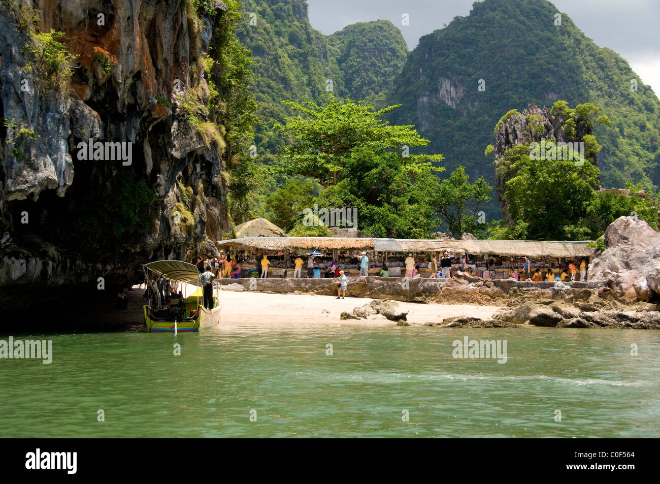 Asia, Thailand, Phang-Nga National Park. Phang Nga Bay off the coast of ...