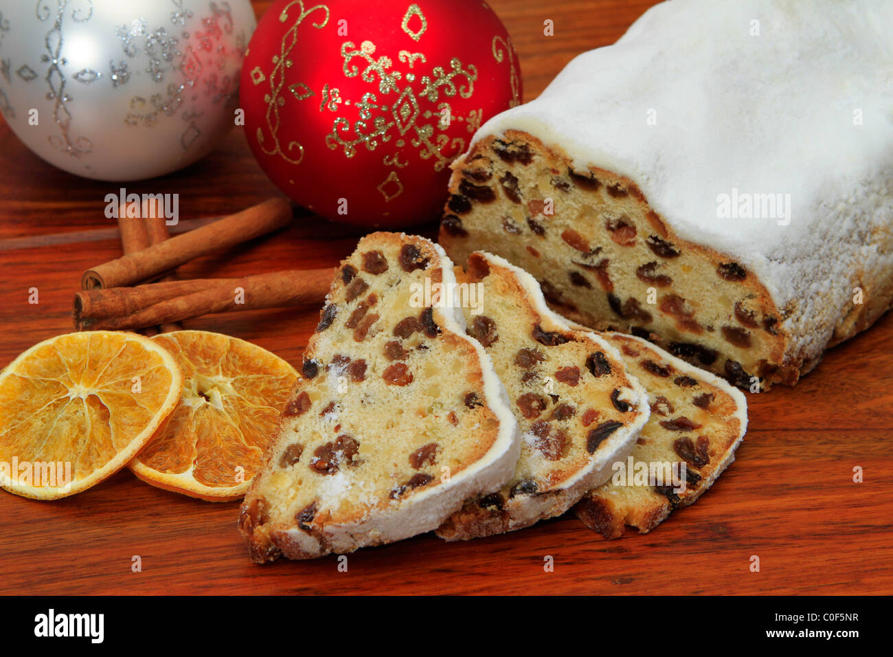 Typical German Christmas Stollen Stock Photo - Alamy