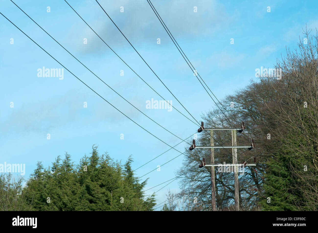 Power line lines hi-res stock photography and images - Alamy