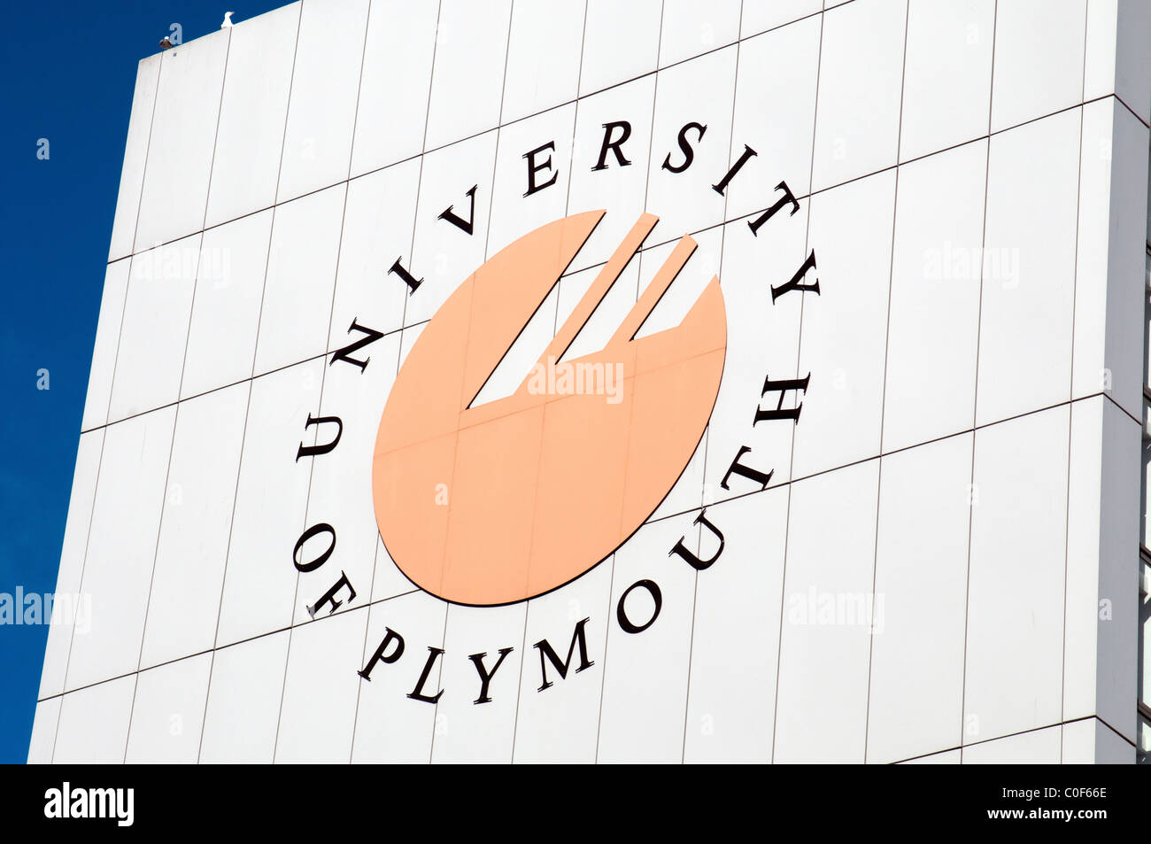 Plymouth University Sign Stock Photo - Alamy