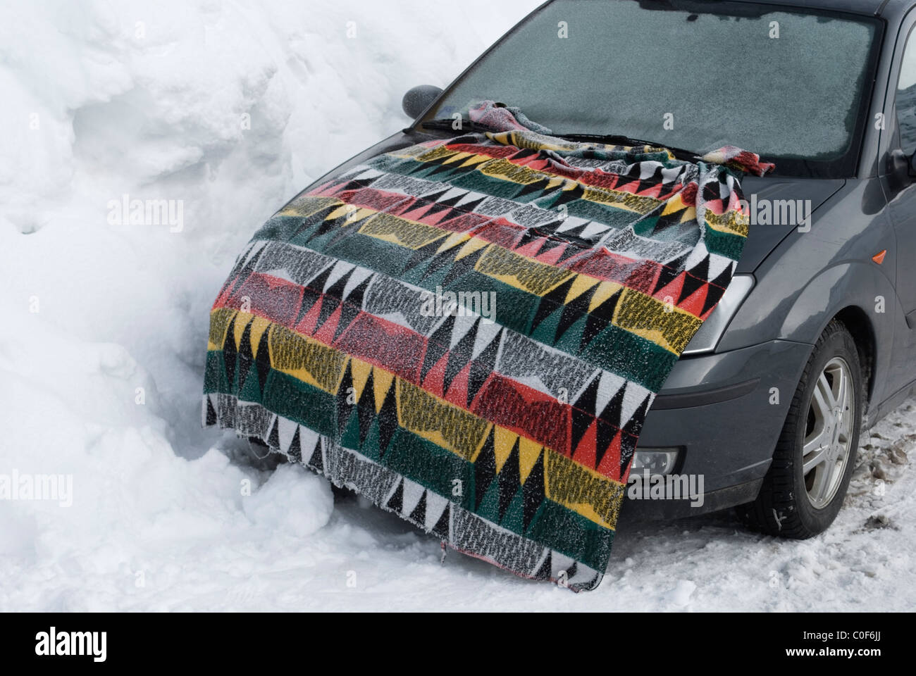 cover on car bonnet Stock Photo - Alamy