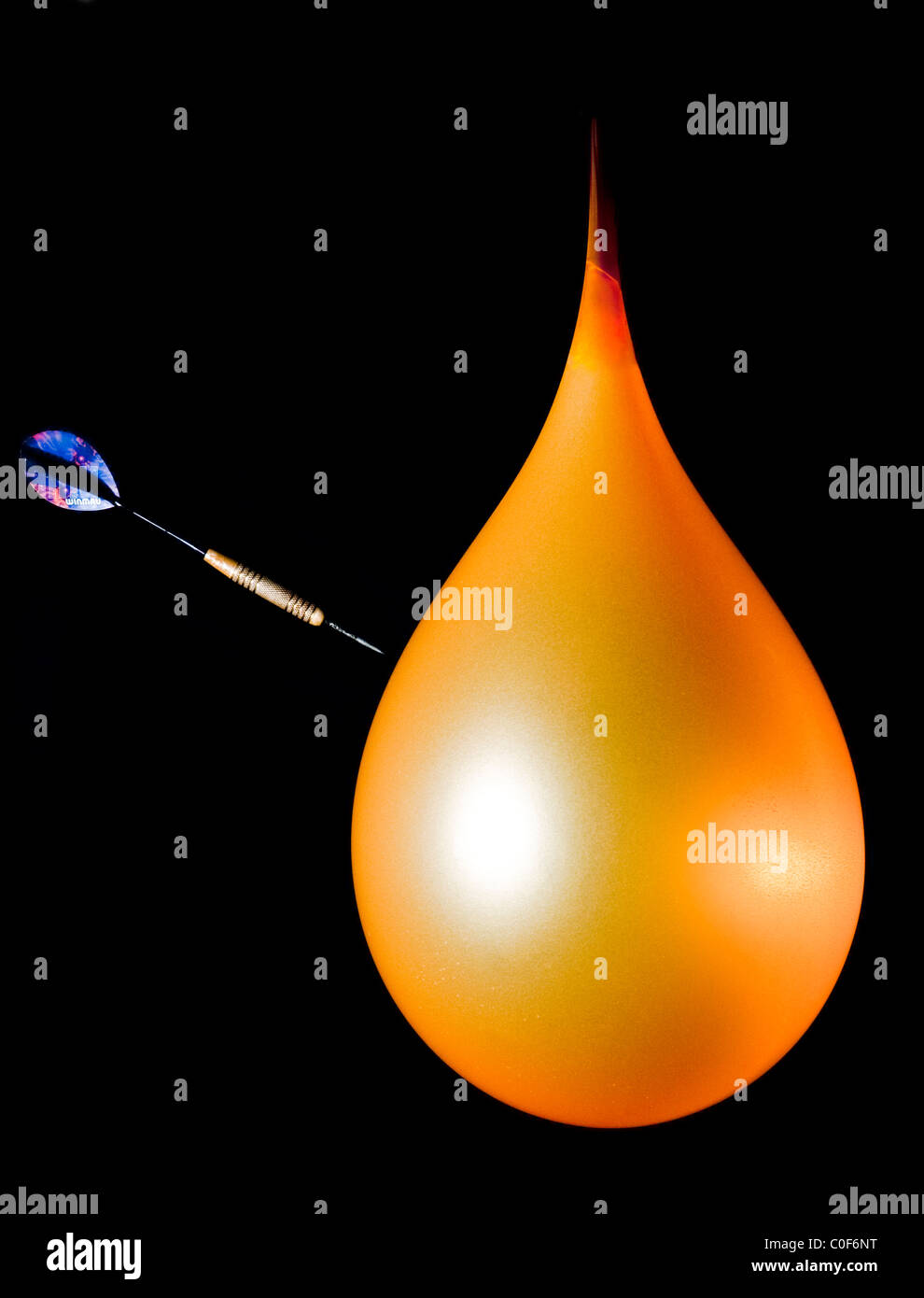 One image of a sequence showing high speed flash photography using a ...