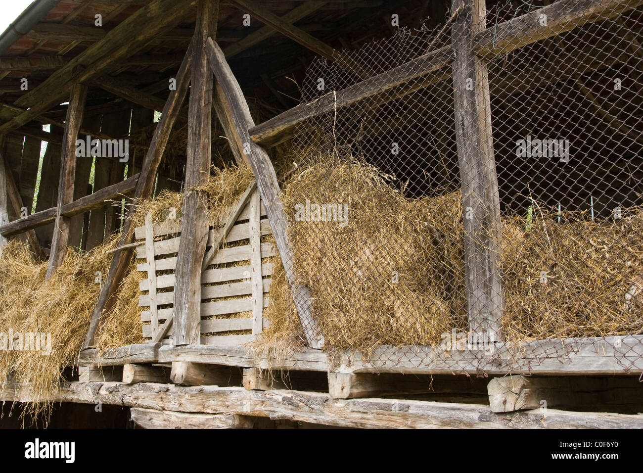 Glojene village, Barn, hayloft, Balkans, Bulgaria Stock Photo - Alamy