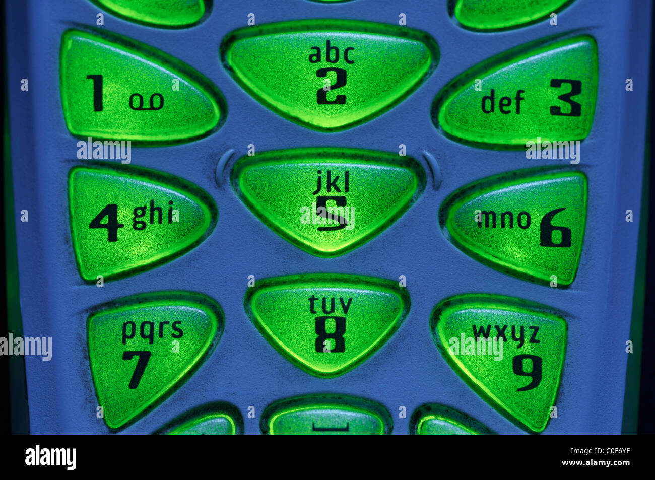 keys of an old mobile phone Stock Photo - Alamy