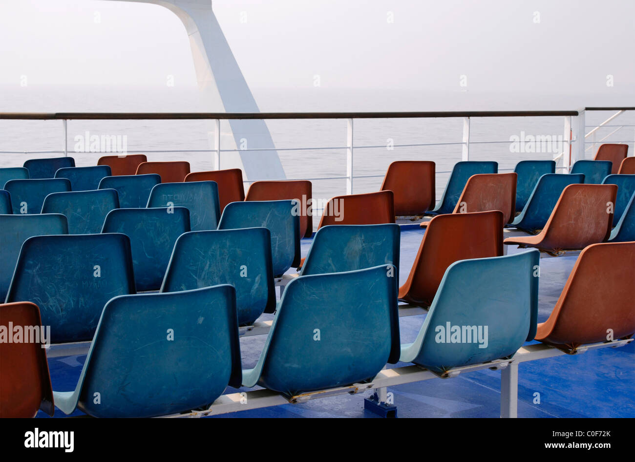 Plastic seats ferry boat hi-res stock photography and images - Alamy