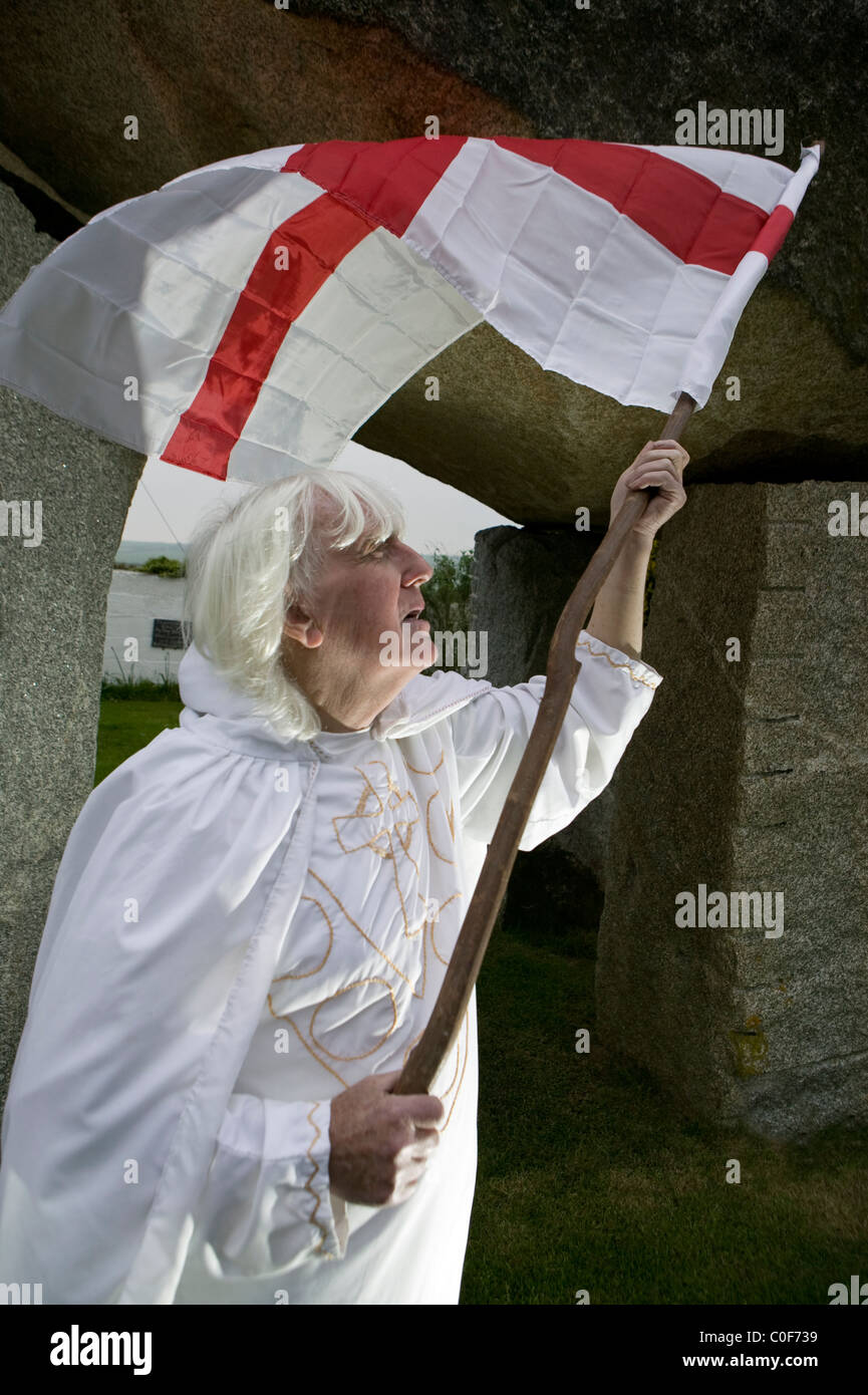 Cornish Druid Ed Prynn 'praying' for England football success at his ...