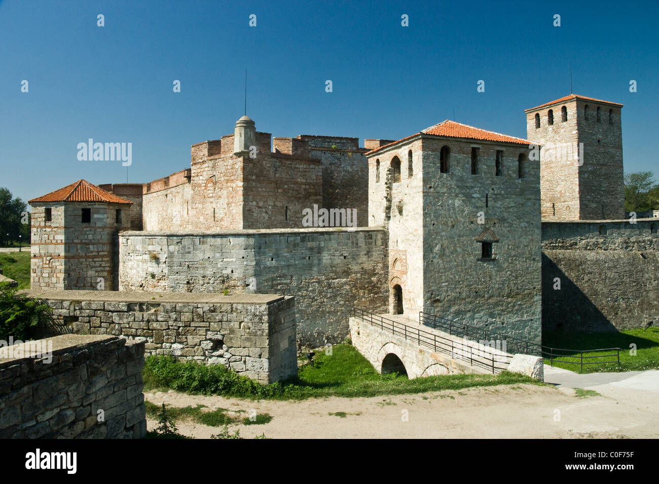 Baba Vida, a medieval fortress in Vidin in northwestern Bulgaria ...