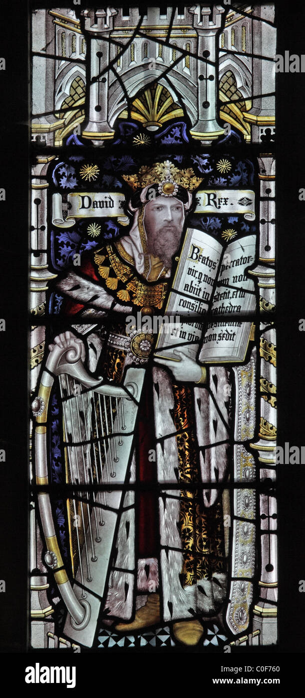 King david stained glass hi-res stock photography and images - Alamy