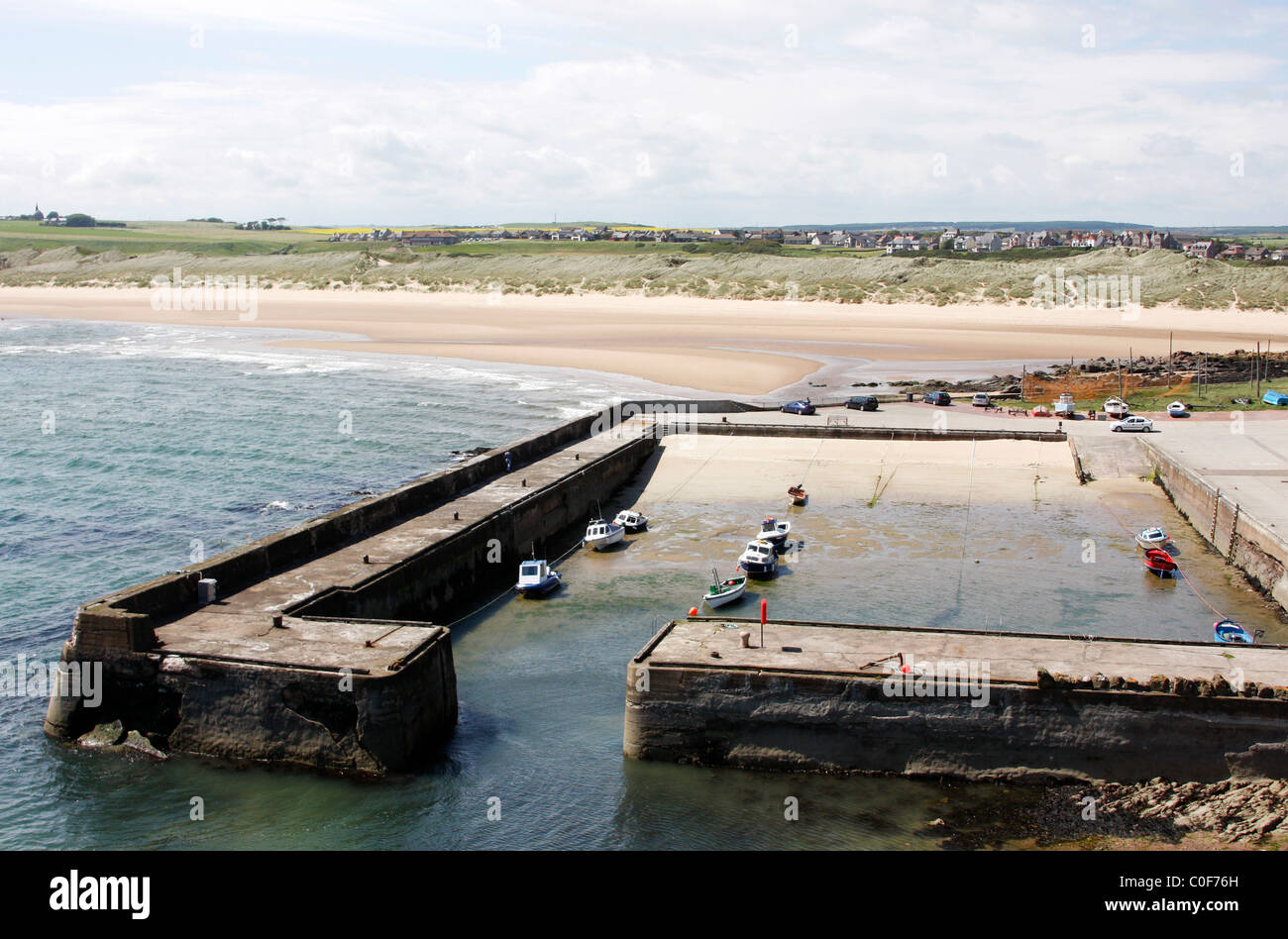 Cruden Bay harbour in North East Scotland Stock Photo - Alamy