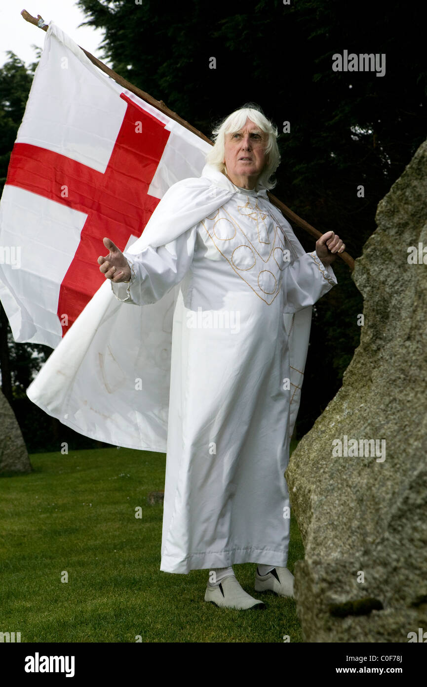Cornish Druid Ed Prynn 'praying' for England football success at his ...