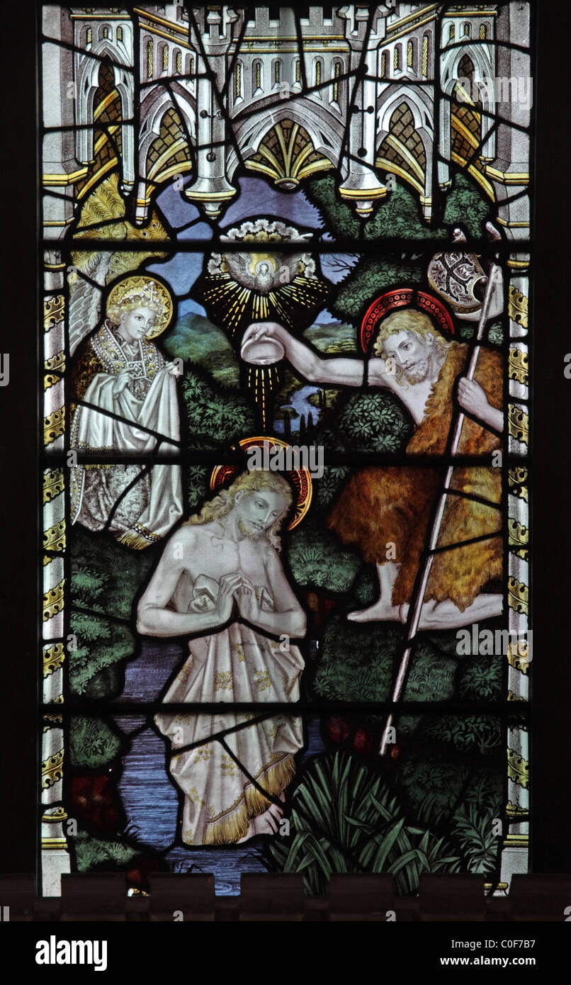 Jesus' baptism stained glass High Resolution Stock Photography and ...