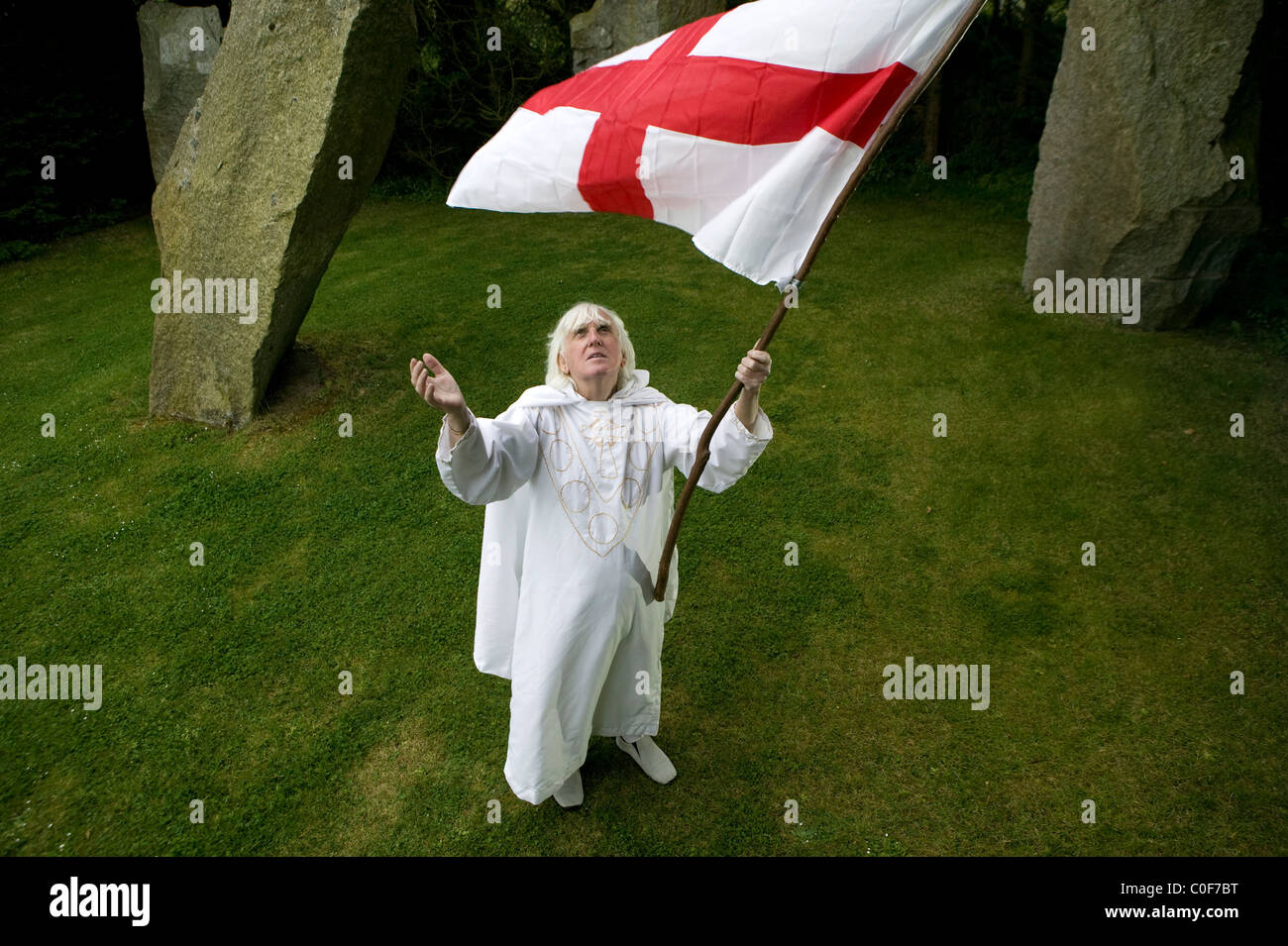 Cornish Druid Ed Prynn 'praying' for England football success at his ...