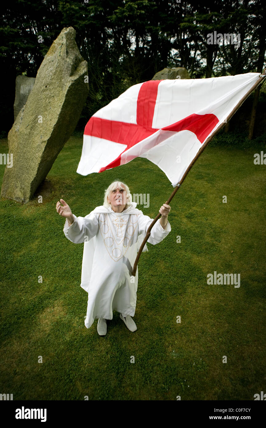 Cornish Druid Ed Prynn 'praying' for England football success at his ...